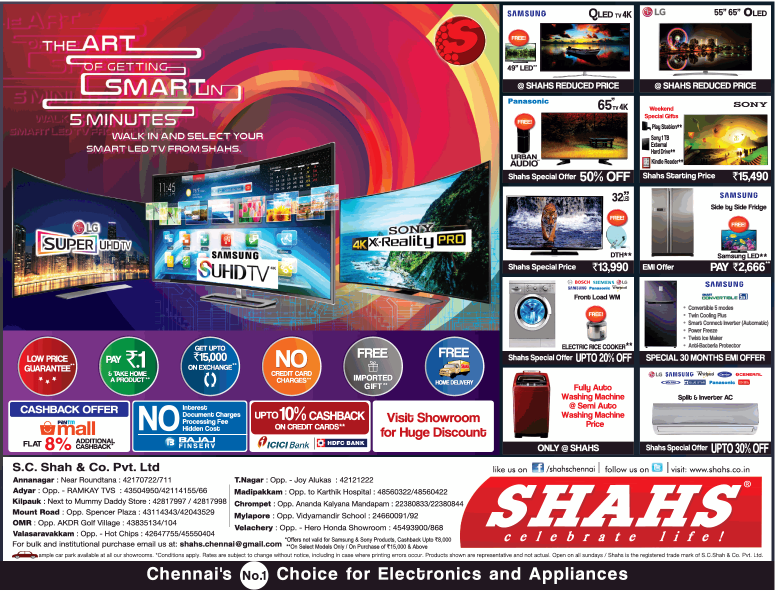 Shahs Appliances The Art Of Getting Smart In 5 Minutes Ad - Advert Gallery