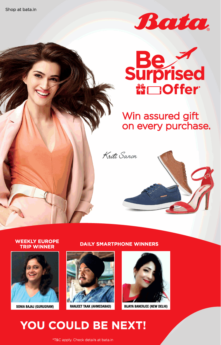 View Collection of Bata Footwear Advertisement in Newspapers